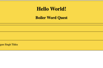Boiler Word Quest | Devpost