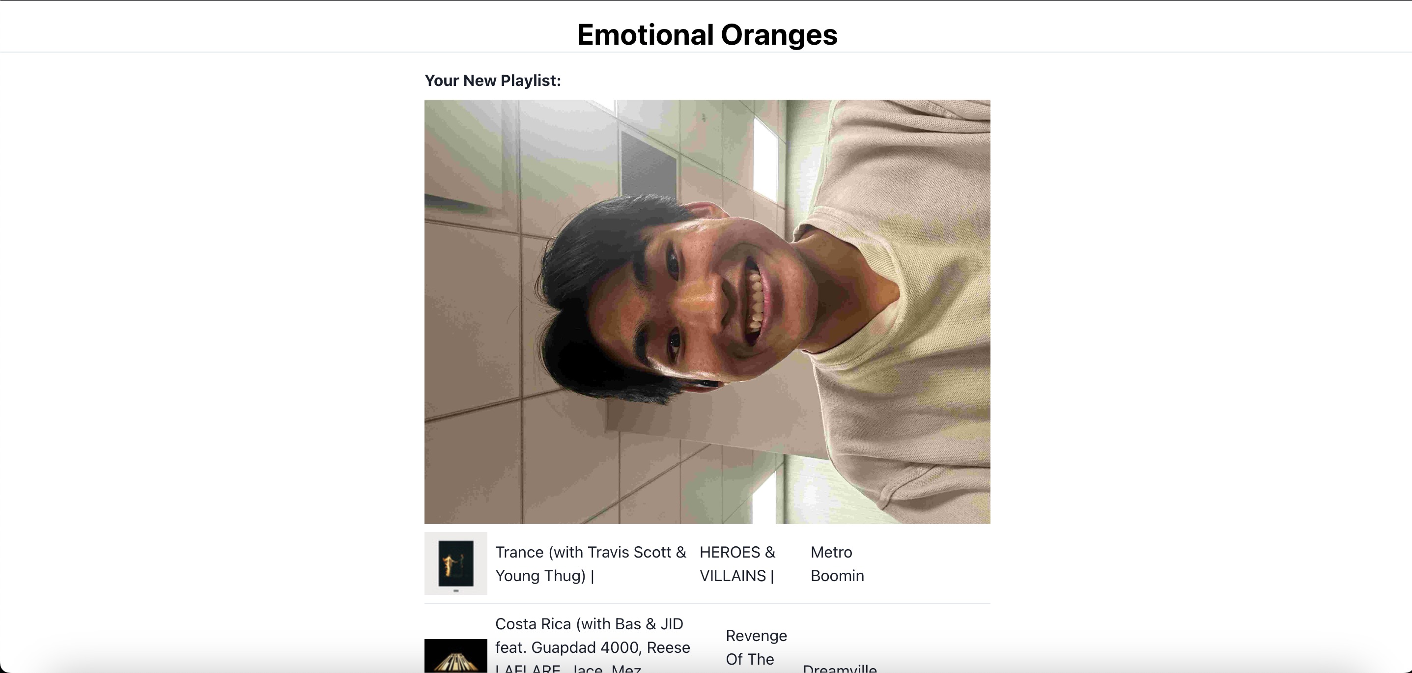 The Emotional Oranges | Devpost