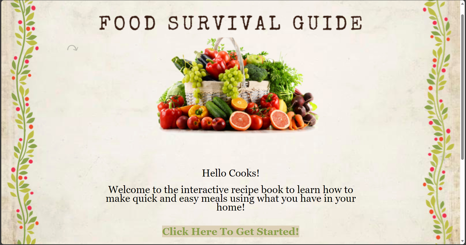 Food Survival Guide | Devpost