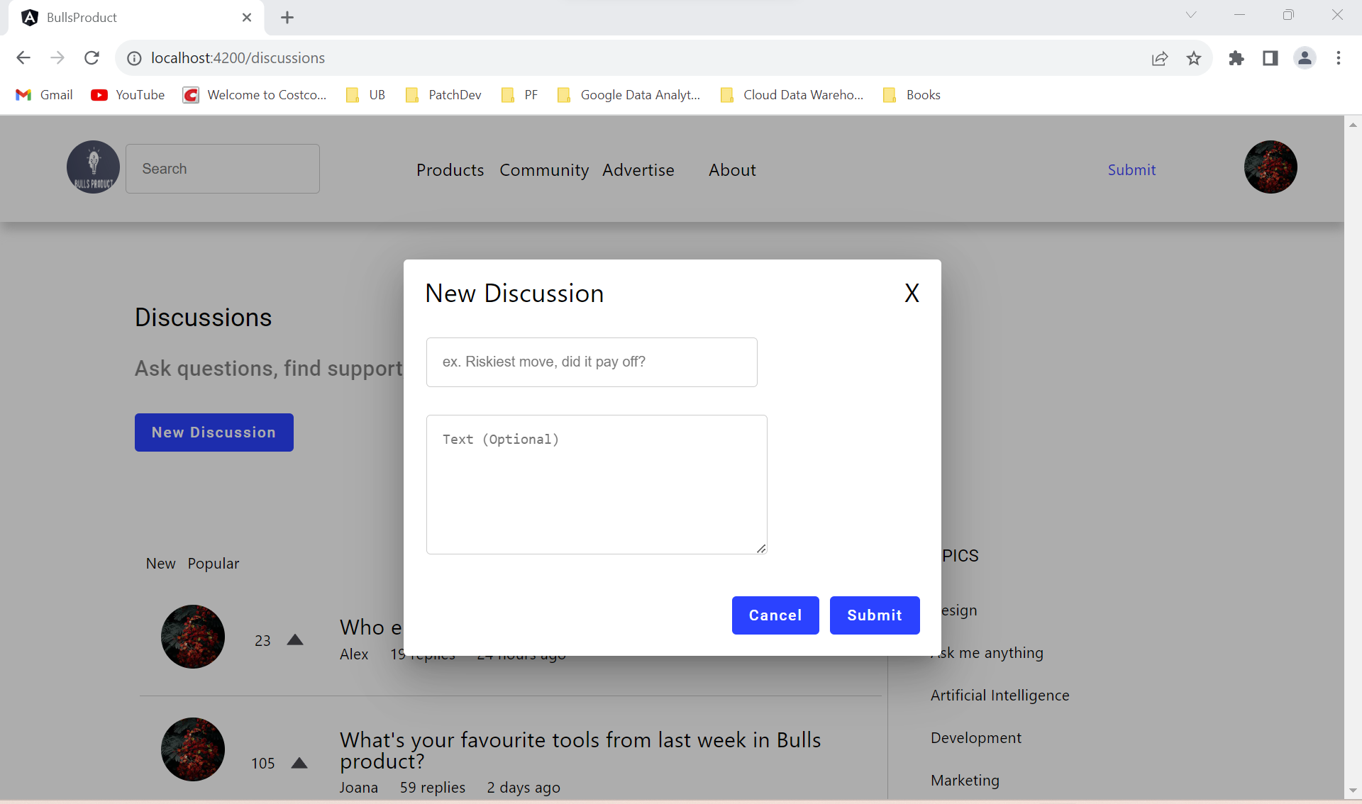 Bulls Product | Devpost
