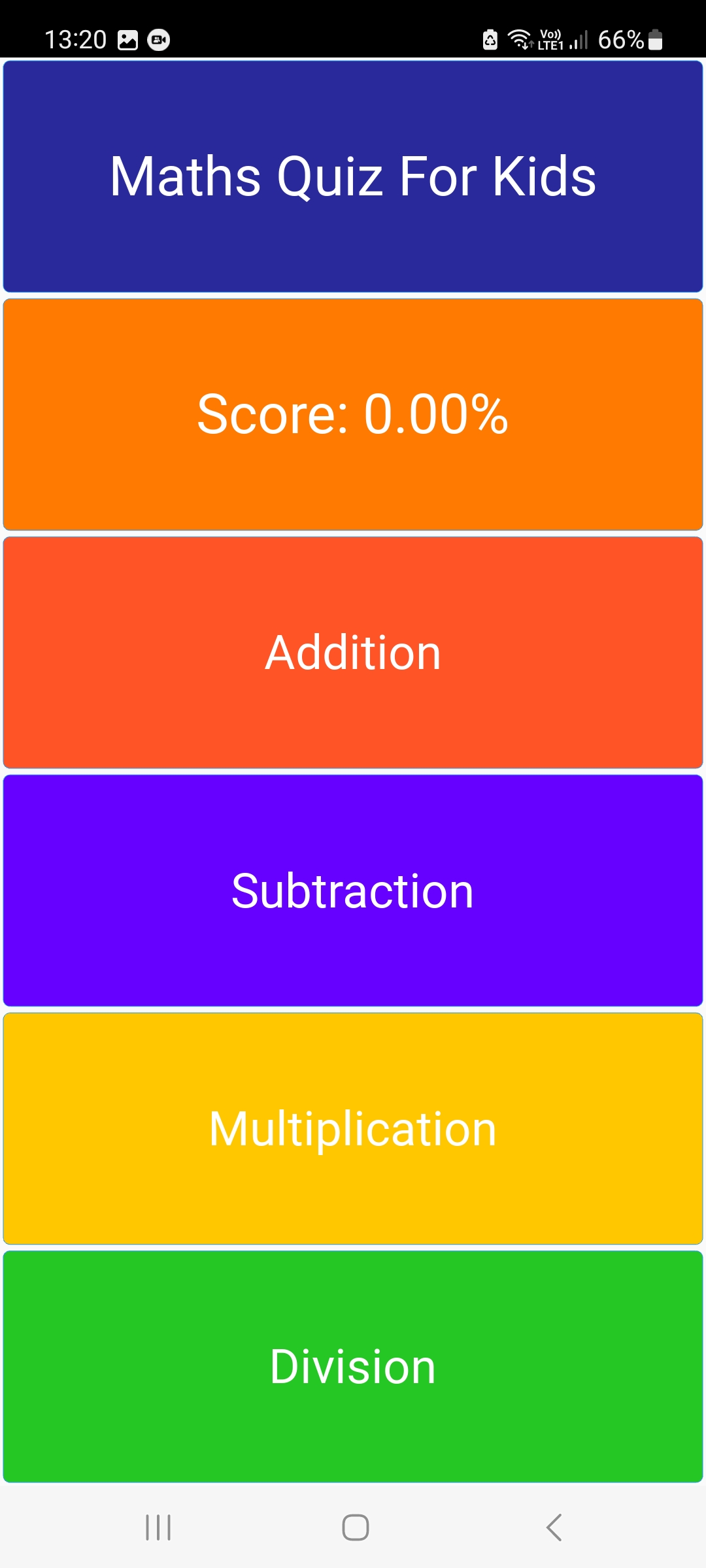 Maths Quiz For Kids | Devpost