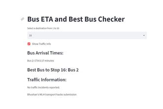 Bus ETA and Best Bus checker | Devpost