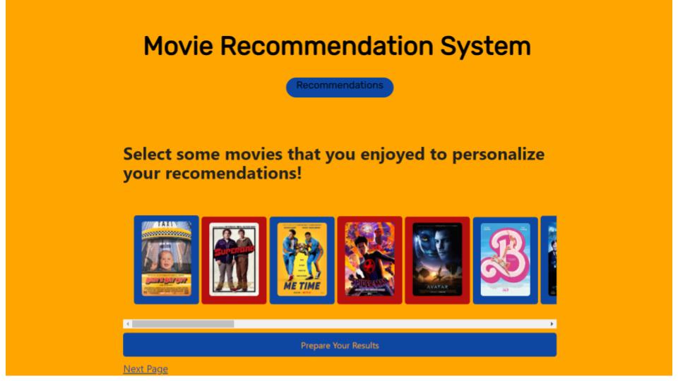 Movie Recommendation | Devpost