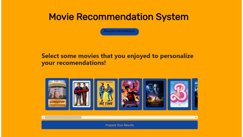 Movie Recommendation | Devpost