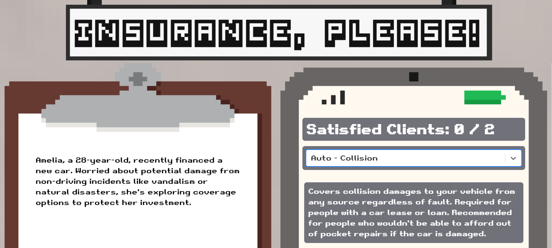 [53] - Insurance, Please! | Devpost