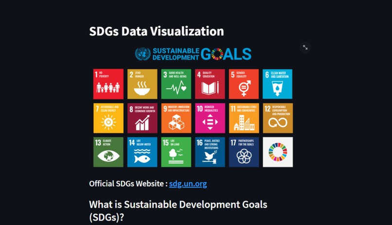 SDGs Data Visualization | Devpost