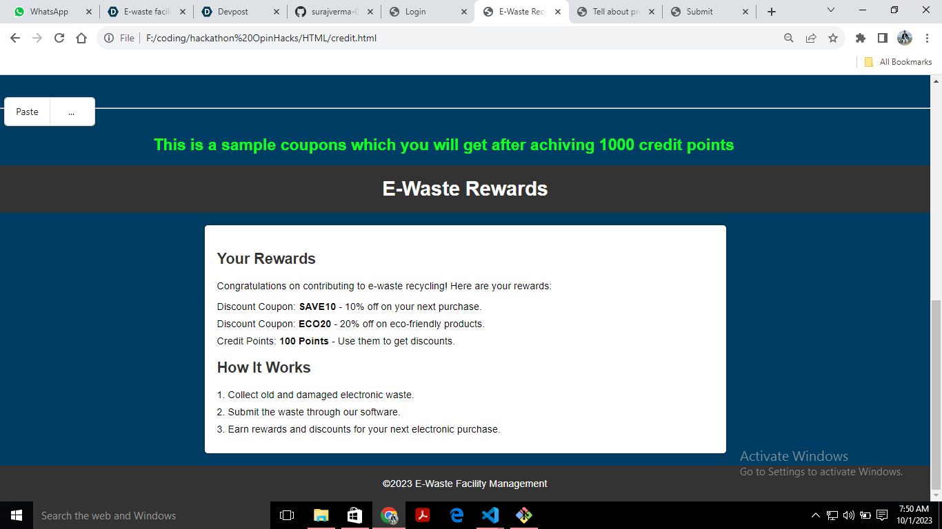 E-waste facility locator | Devpost