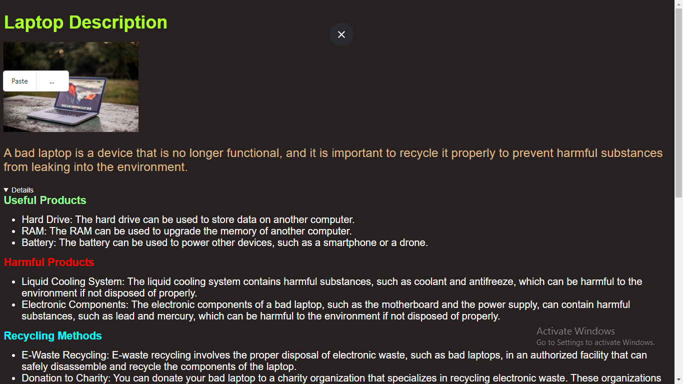 E-waste facility locator | Devpost