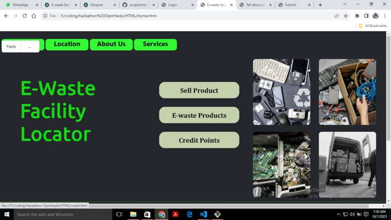 E-waste facility locator | Devpost