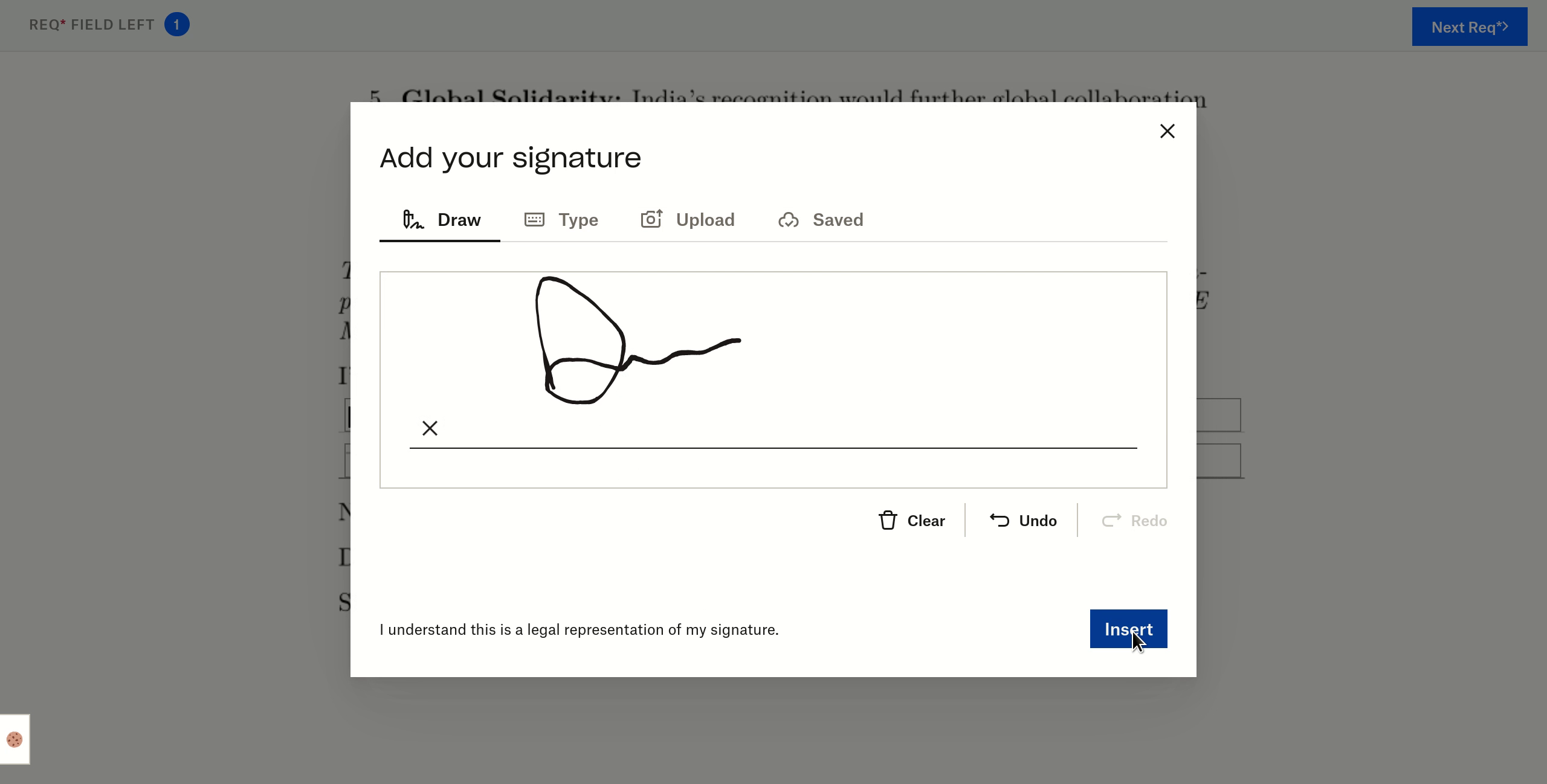 Interactive Signature Campaign Devpost