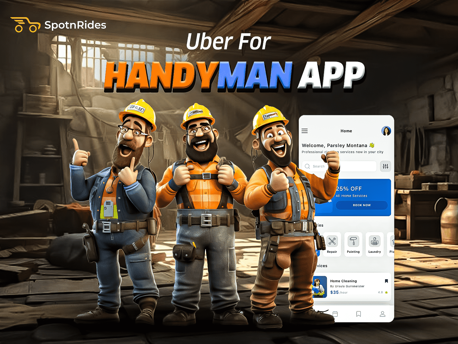 All-in-One Handyman App For Your Home Service by SpotnRides | Devpost