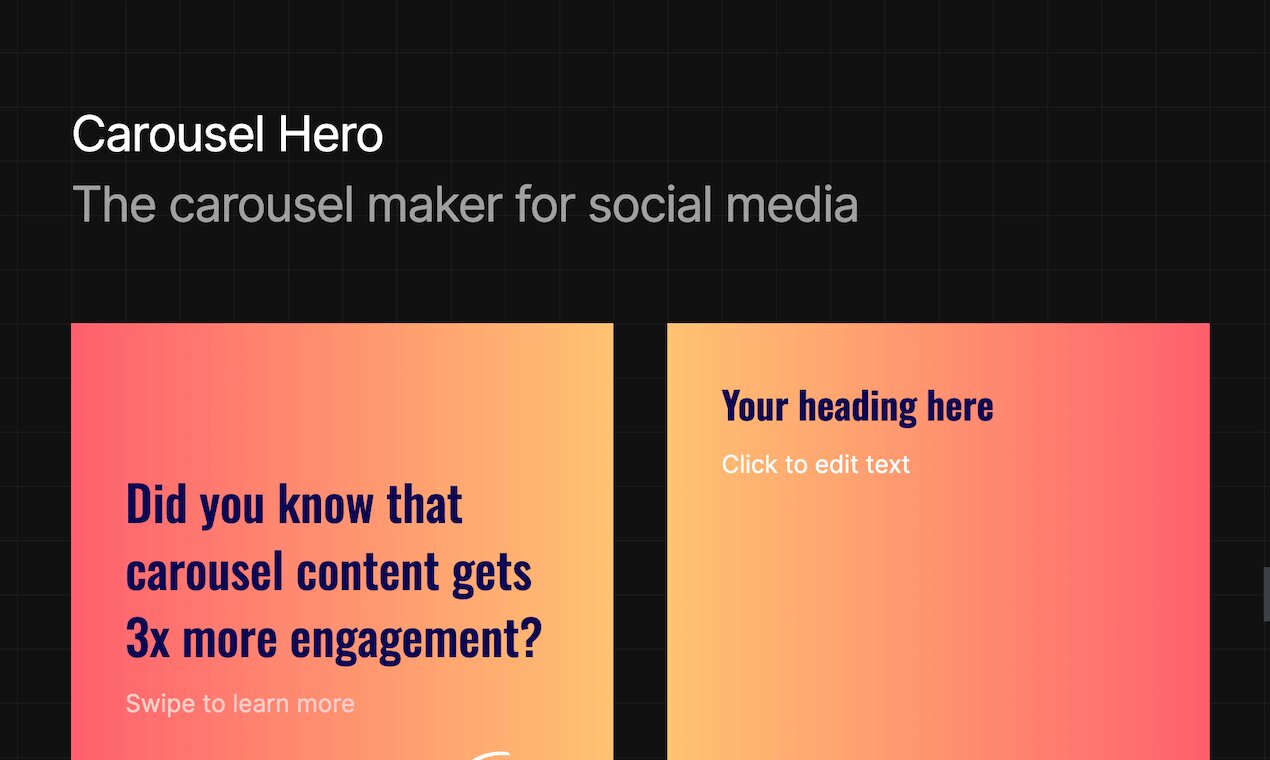 Carousel Hero | Devpost
