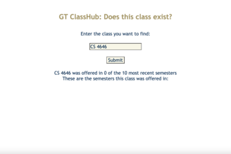 GT ClassHub | Devpost