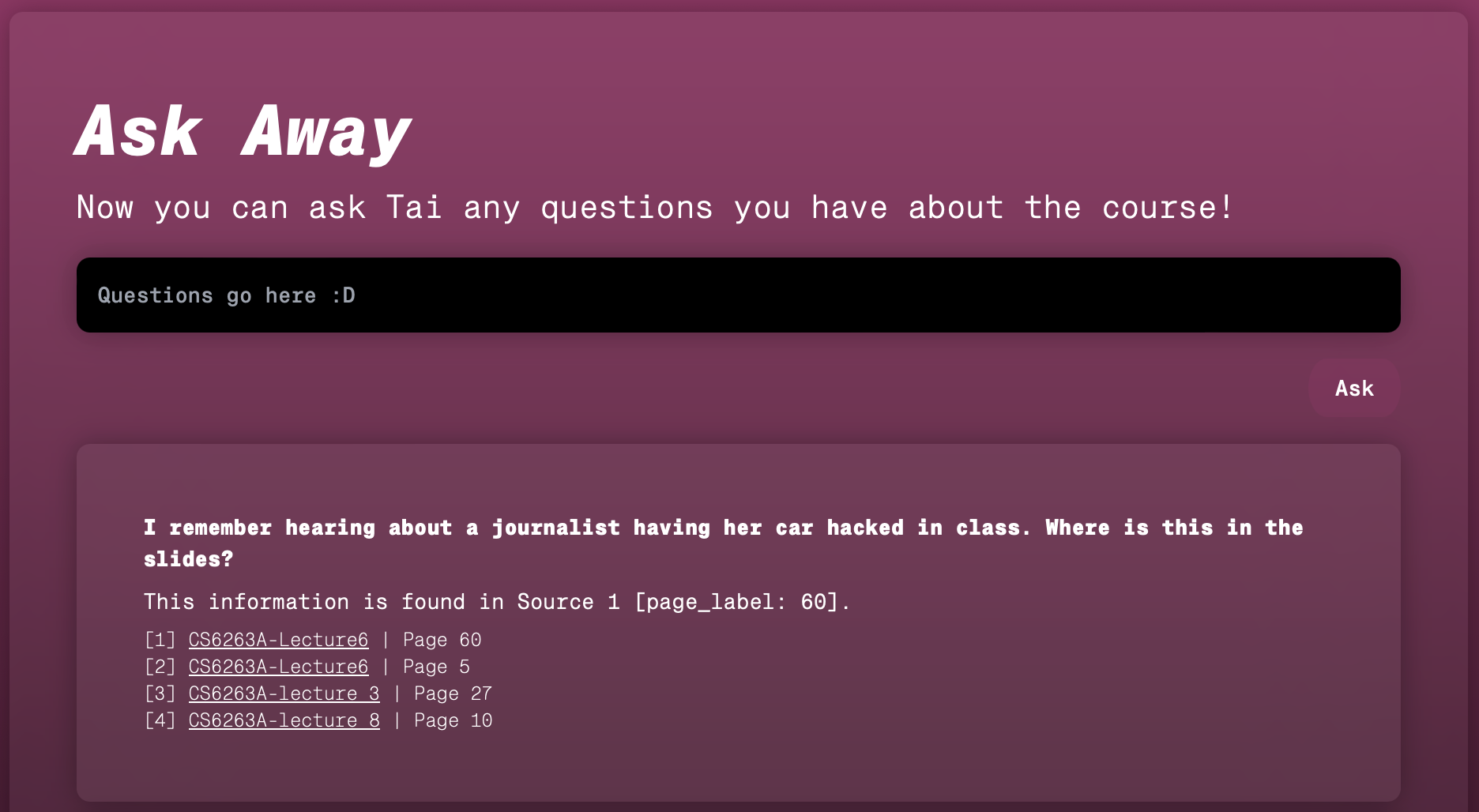 TAI: Teaching Assistant AI | Devpost