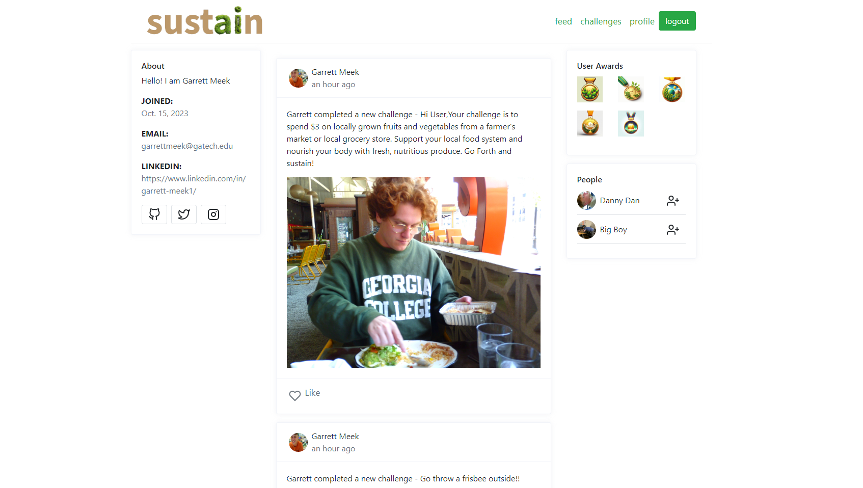 sustain | Devpost