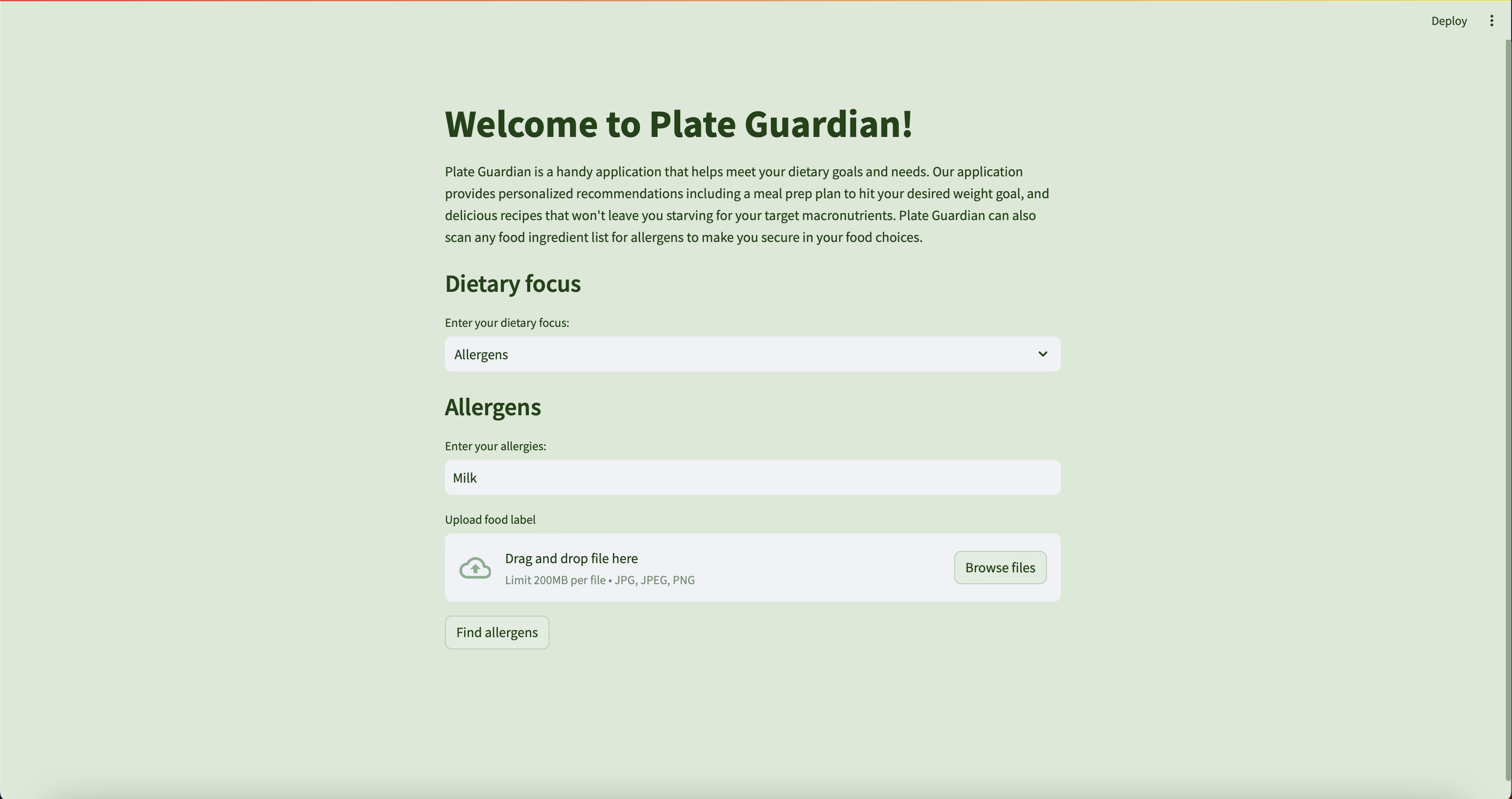 Plate Guardian | Devpost