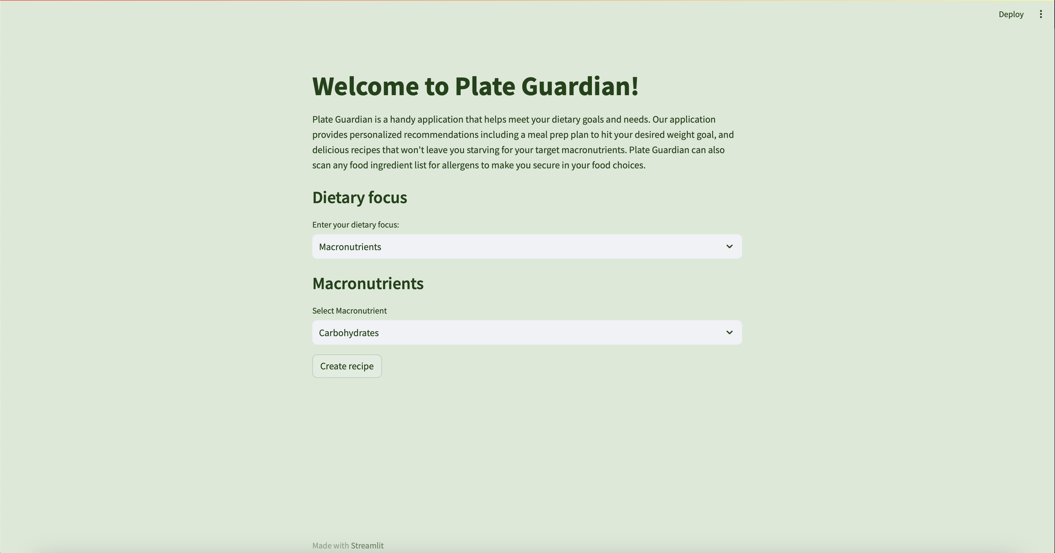 Plate Guardian | Devpost