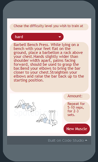 Gregorio The Solo - The Muscle Building App - New Horizons | Devpost