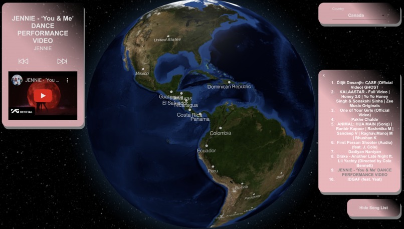 Music Globe | Devpost