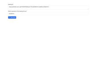 Zoom Meeting Agent | Devpost