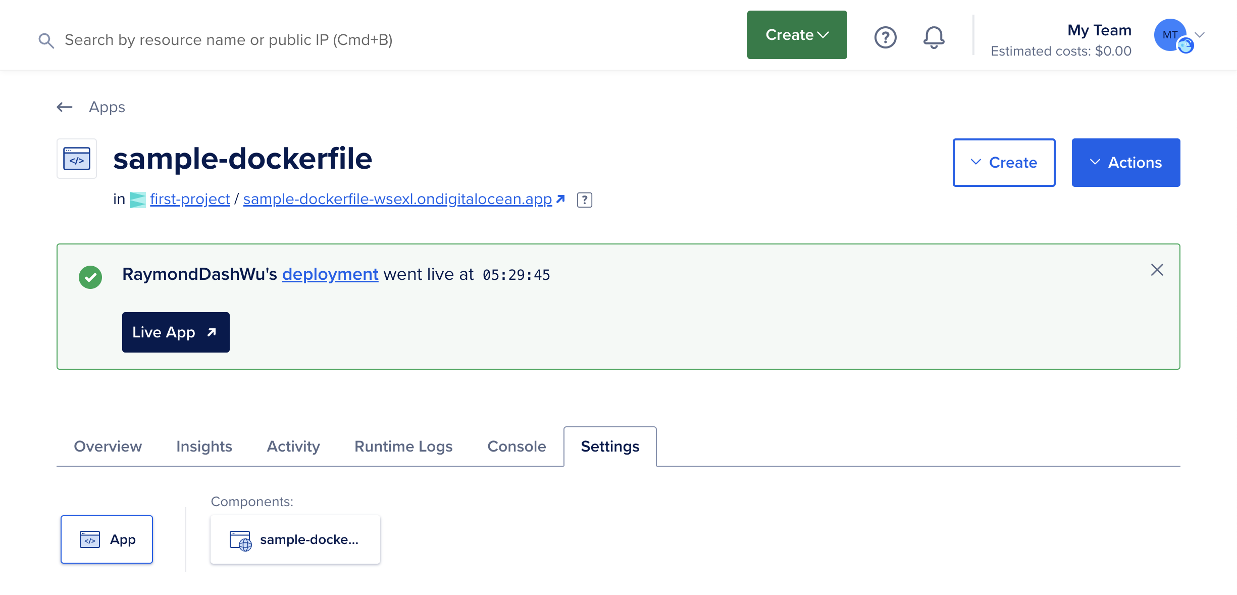 Deployed A Docker Container On Digitalocean Devpost 9991