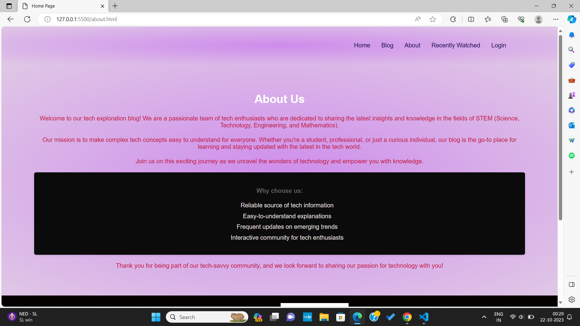 STEM Blog Website | Devpost