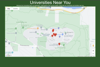 Universities Near You | Devpost