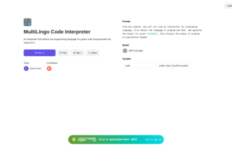 MultiLingo Code Interpreter | Devpost