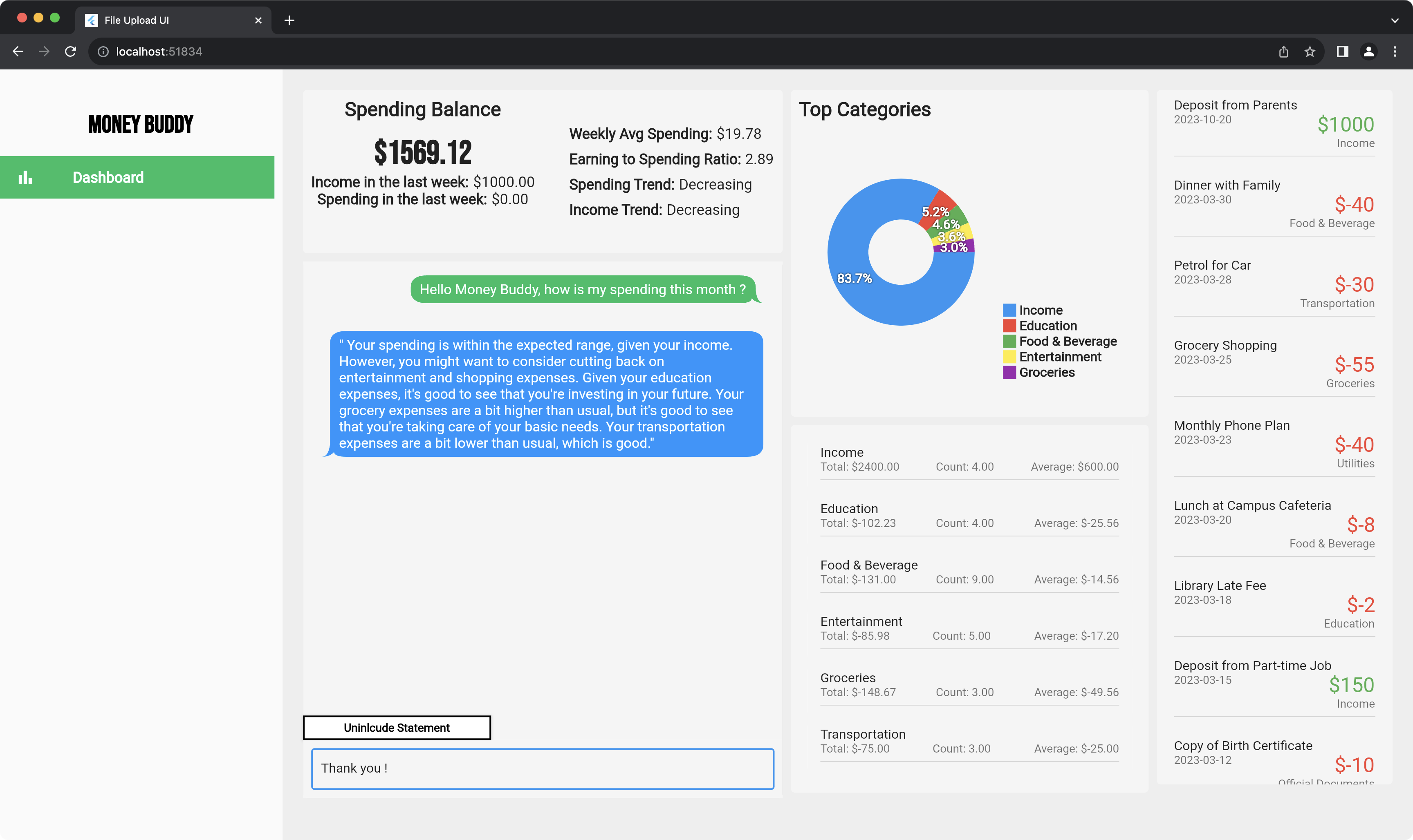 Money Buddy | Devpost