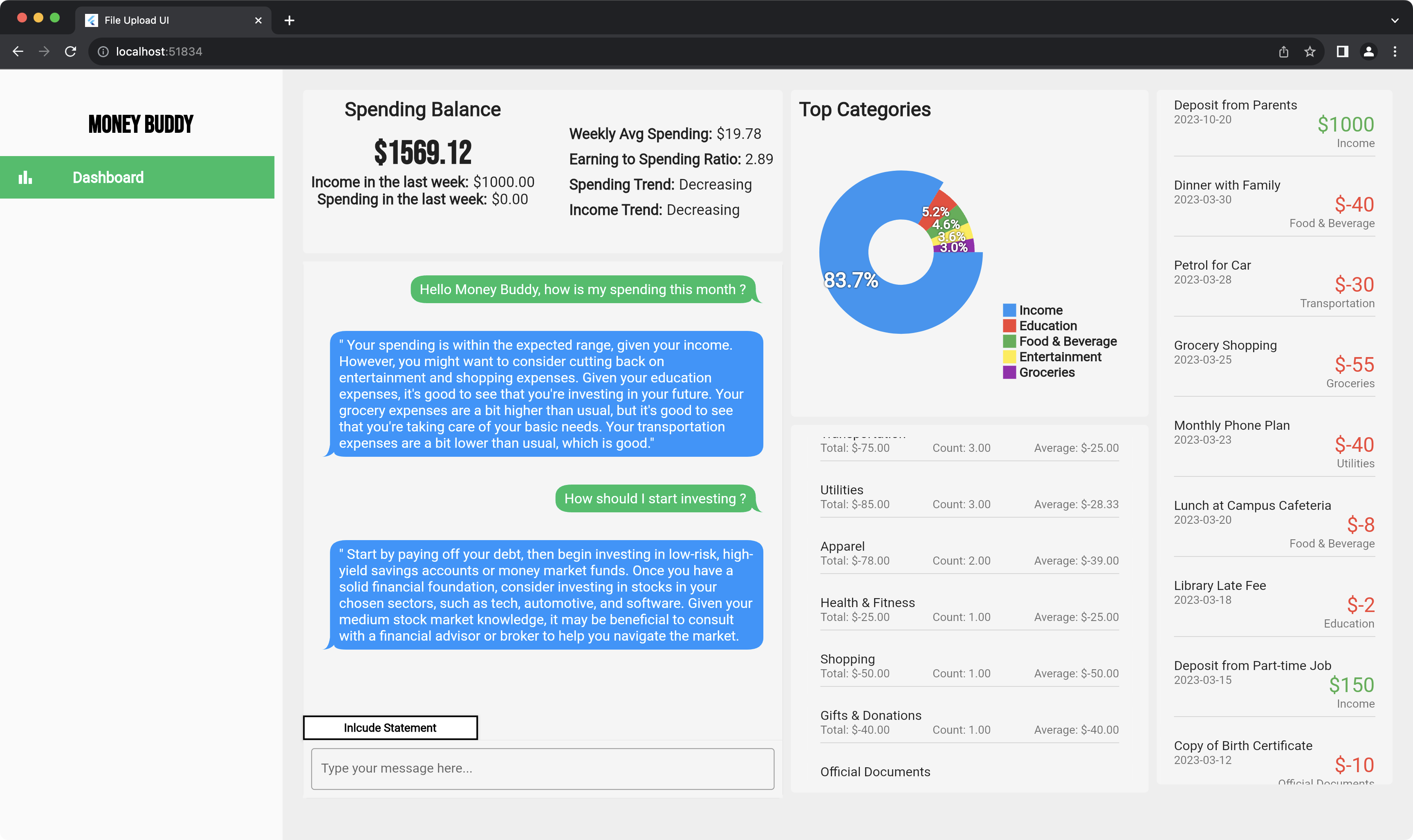 Money Buddy | Devpost