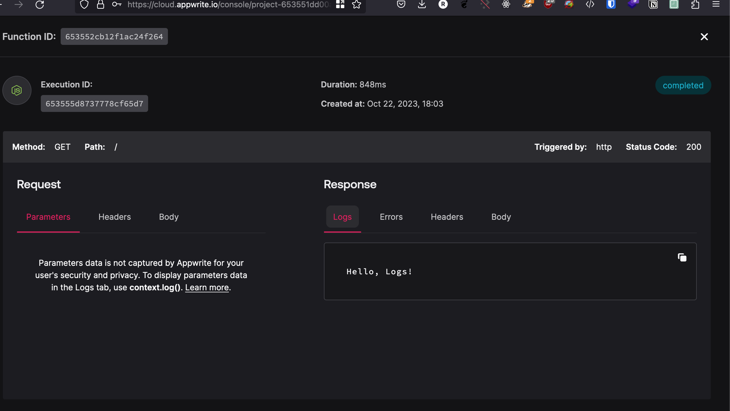 Starter Function | Devpost