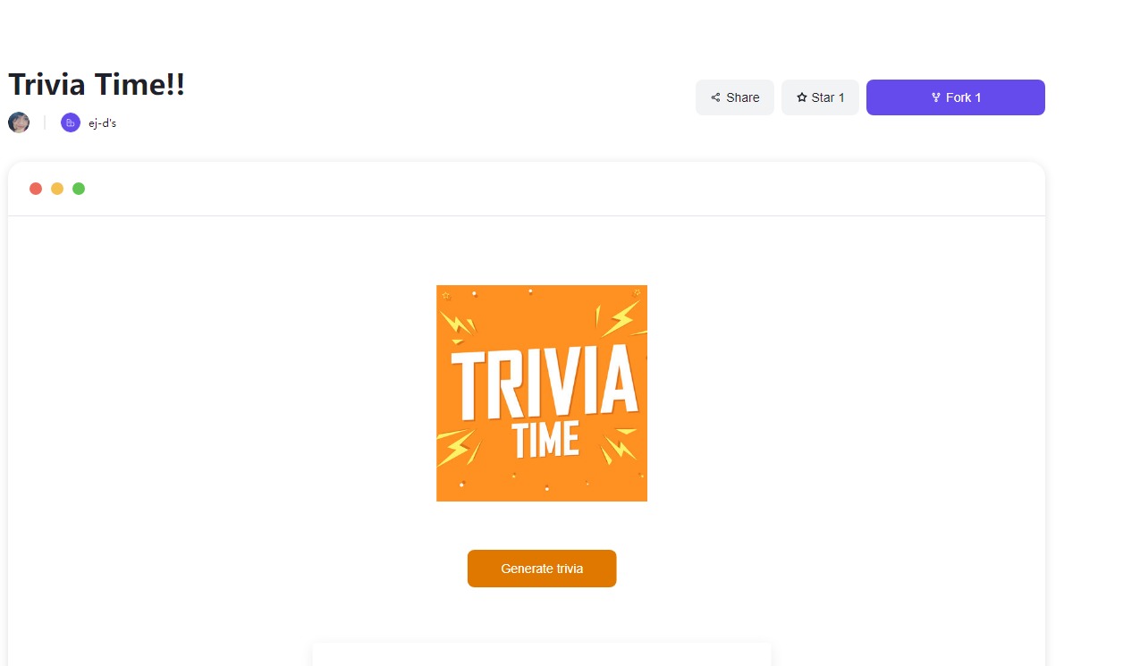 Trivia Time | Devpost