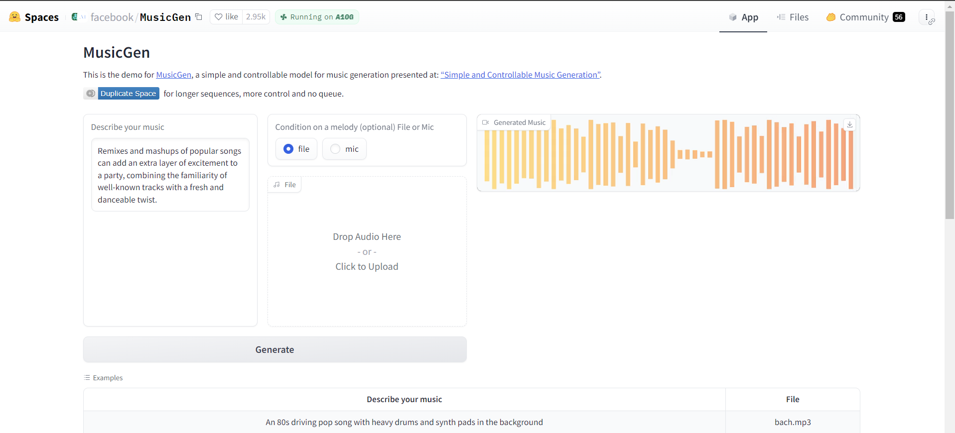 AI Music for excitement | Devpost