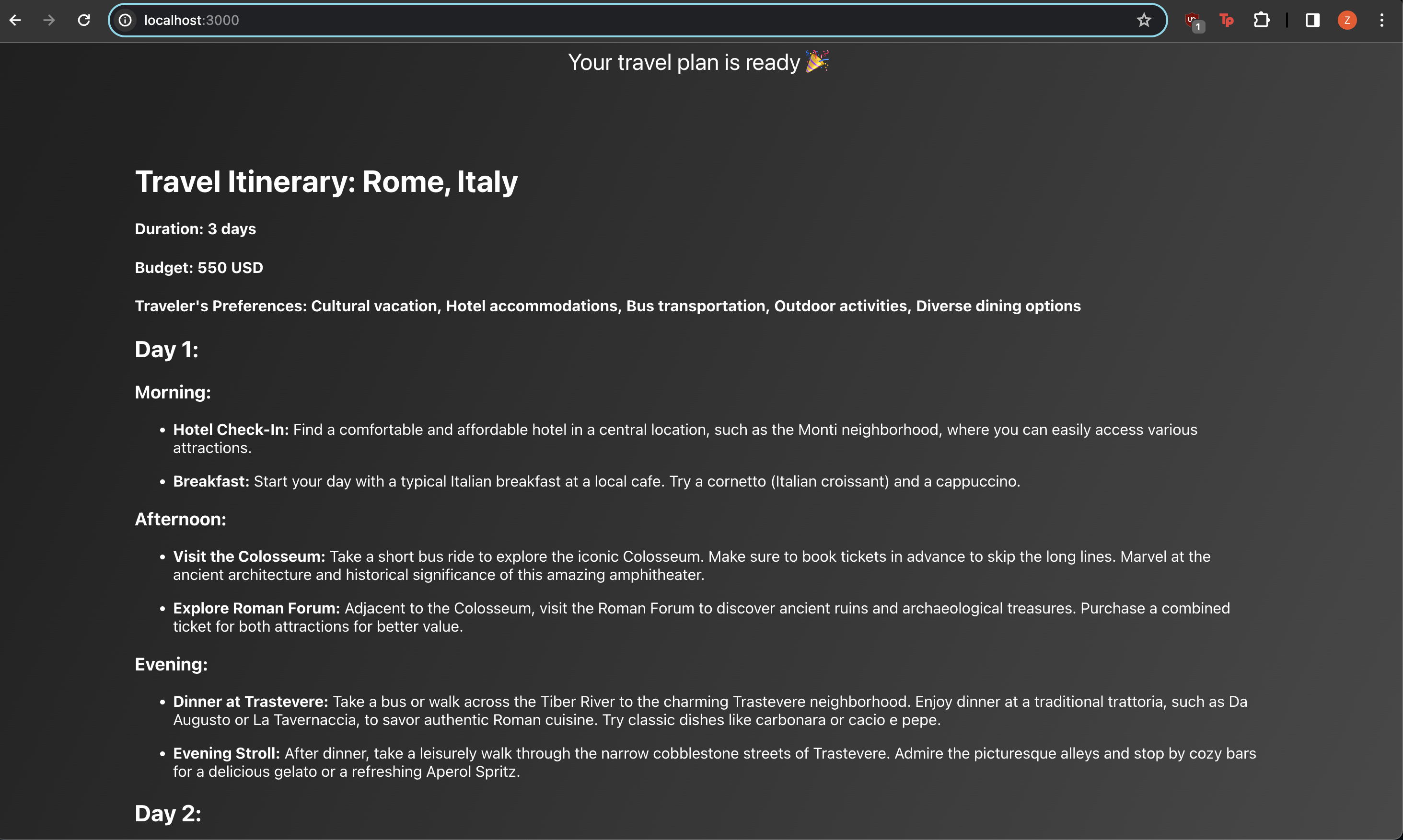 Travel Planner | Devpost