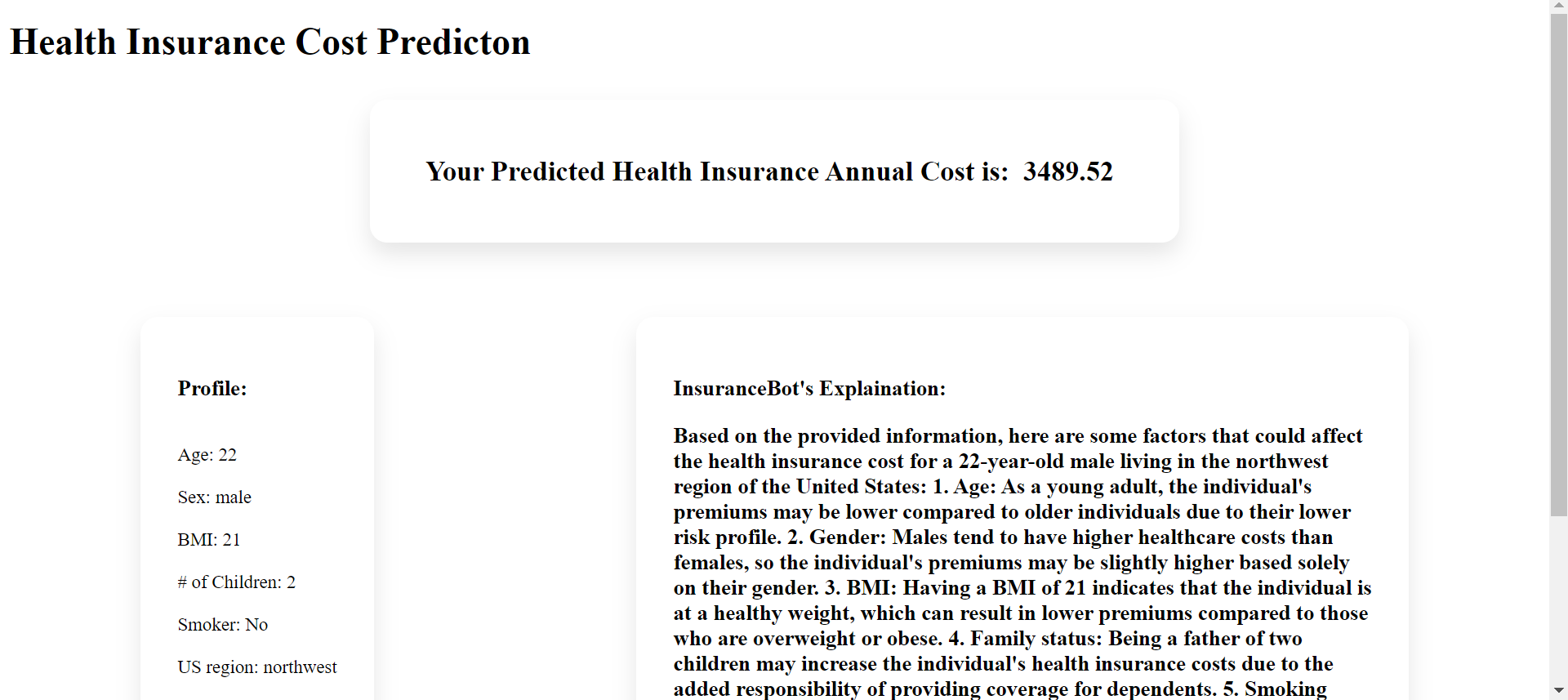 Health Insurance 4 Dummies | Devpost