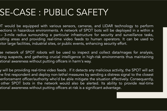 ARISTA : DEPLOYMENT OF SPOT ROBOT FOR PUBLIC SAFETY | Devpost