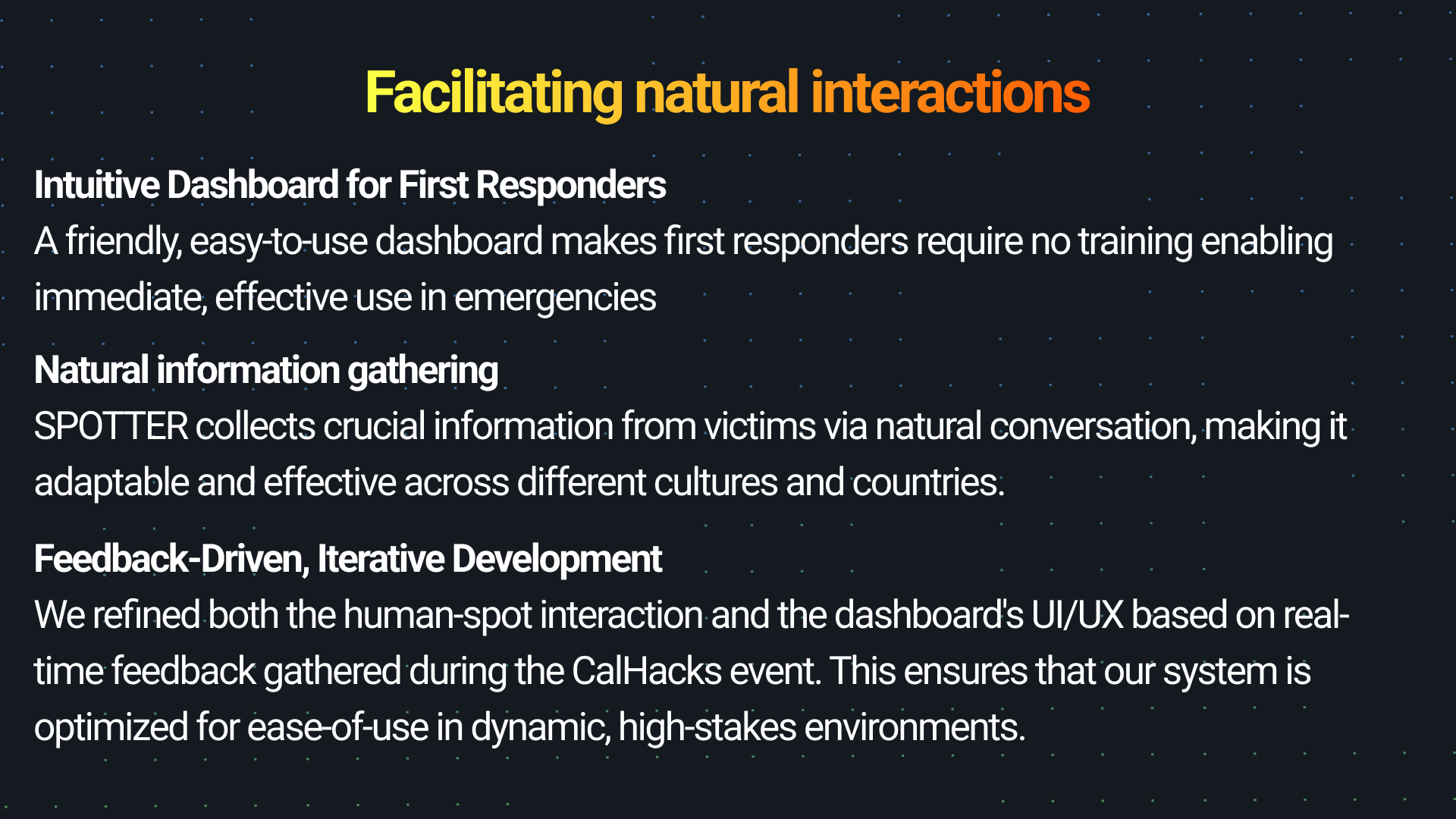 Spotter - Revolutionizing Disaster Relief | Devpost