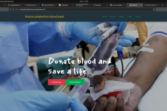 online blood banking system | Devpost