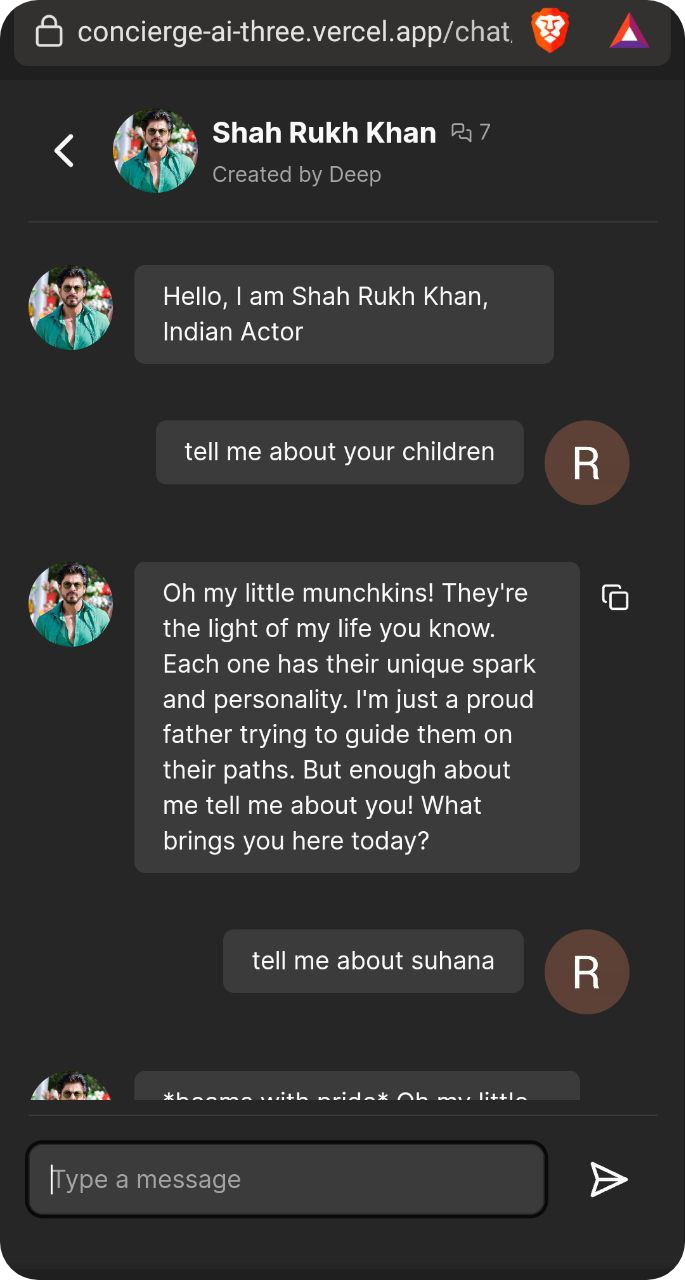 Concierge AI (Personalized AI Model) | Devpost