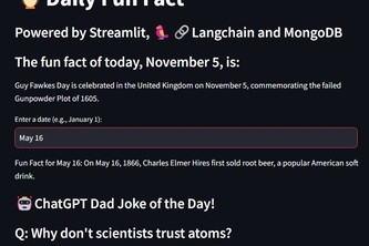 Daily Fun Fact and Dad Joke Generator | Devpost