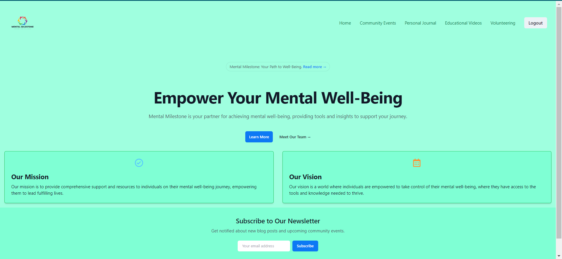 Mental Milestone - Empower Your Well-Being | Devpost