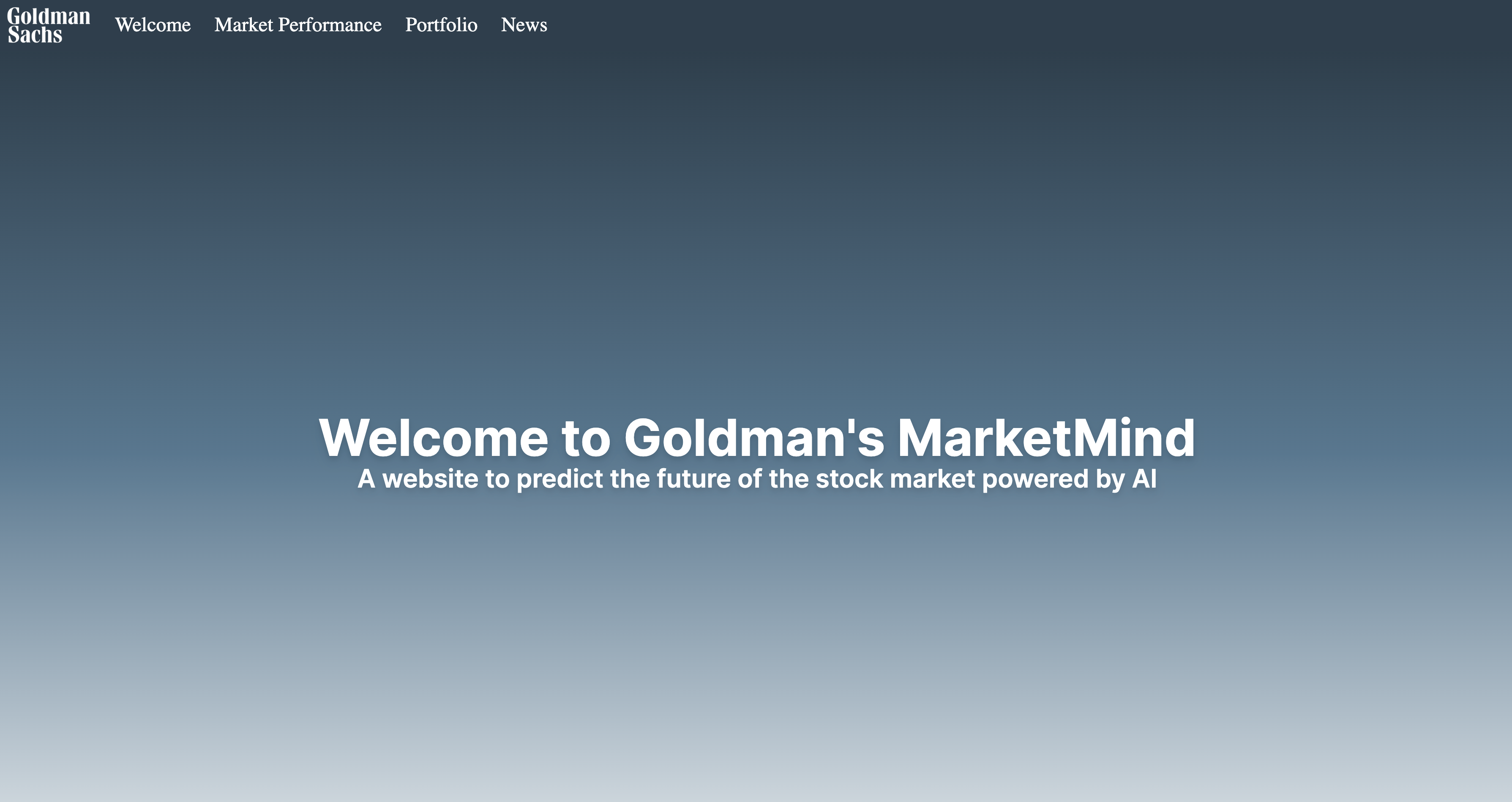 Goldman's MarketMinds | Devpost