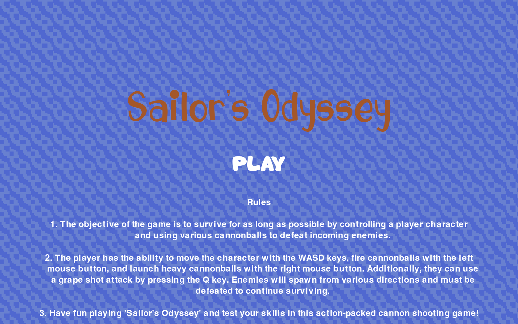 Sailor's Odyssey | Devpost