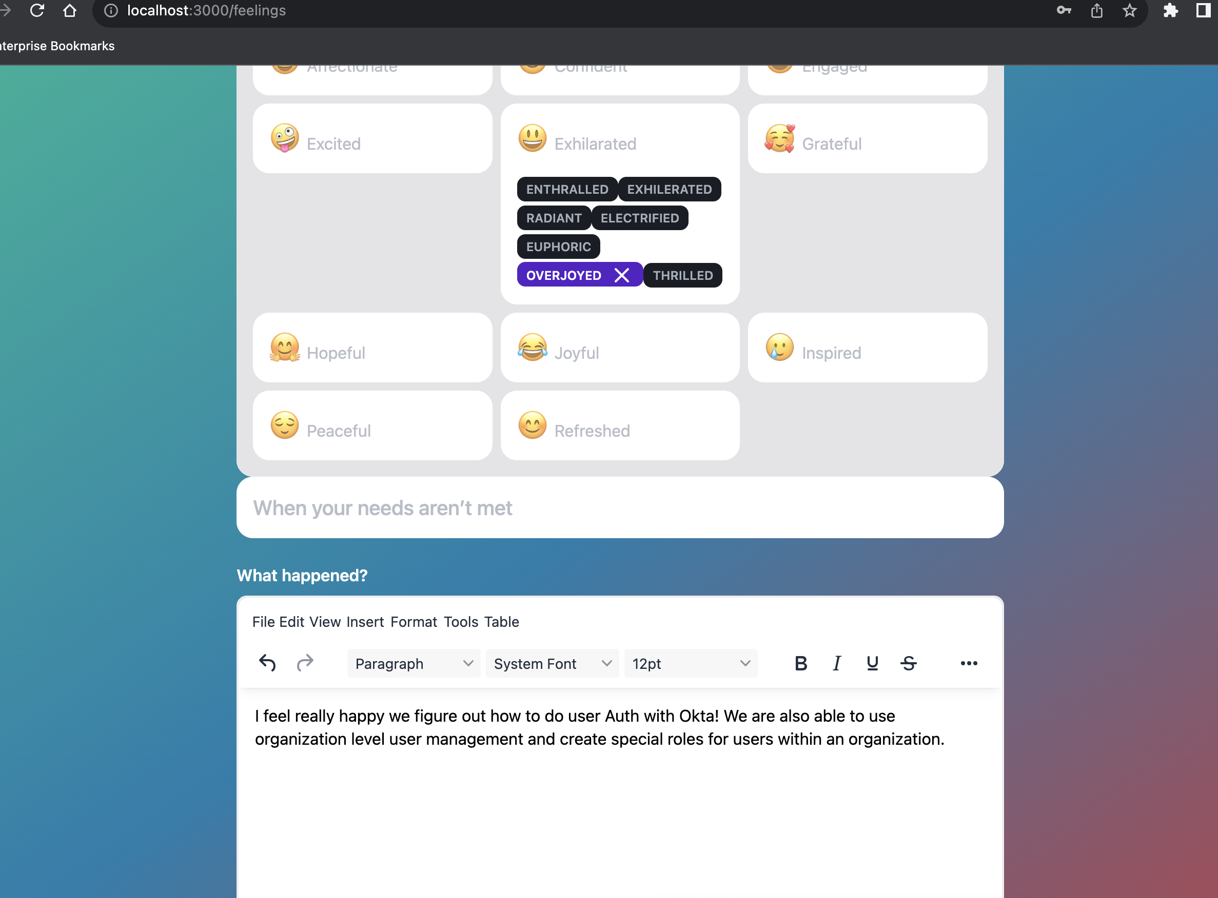 Facets Wellness App | Devpost