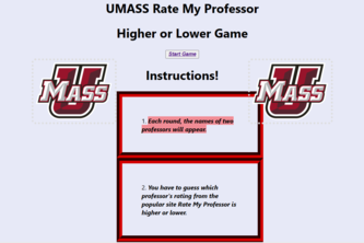Rate My Professor Higher or Lower Game | Devpost