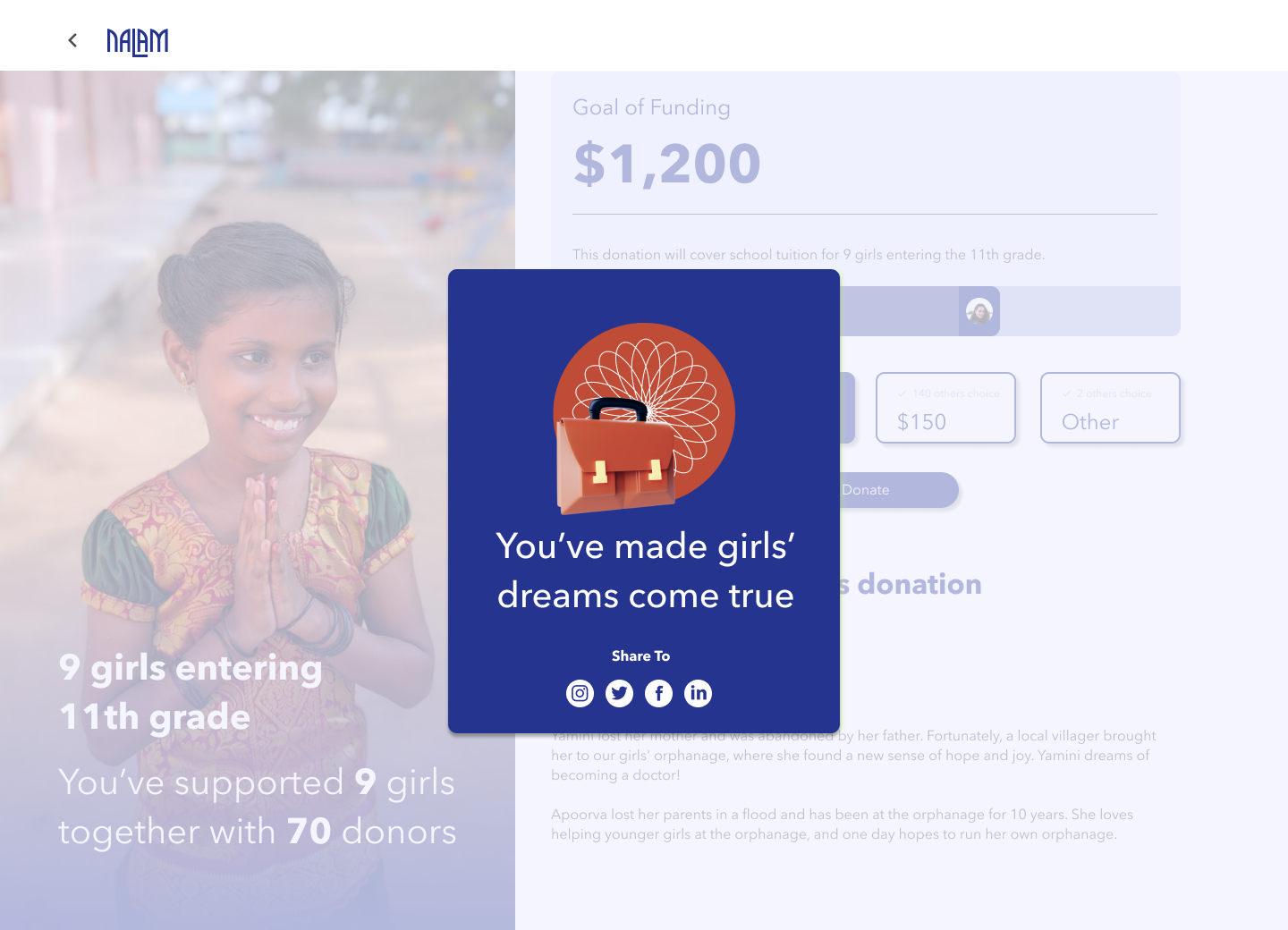 Jellyfish: Your Personalized Donation Experience with NALAM | Devpost