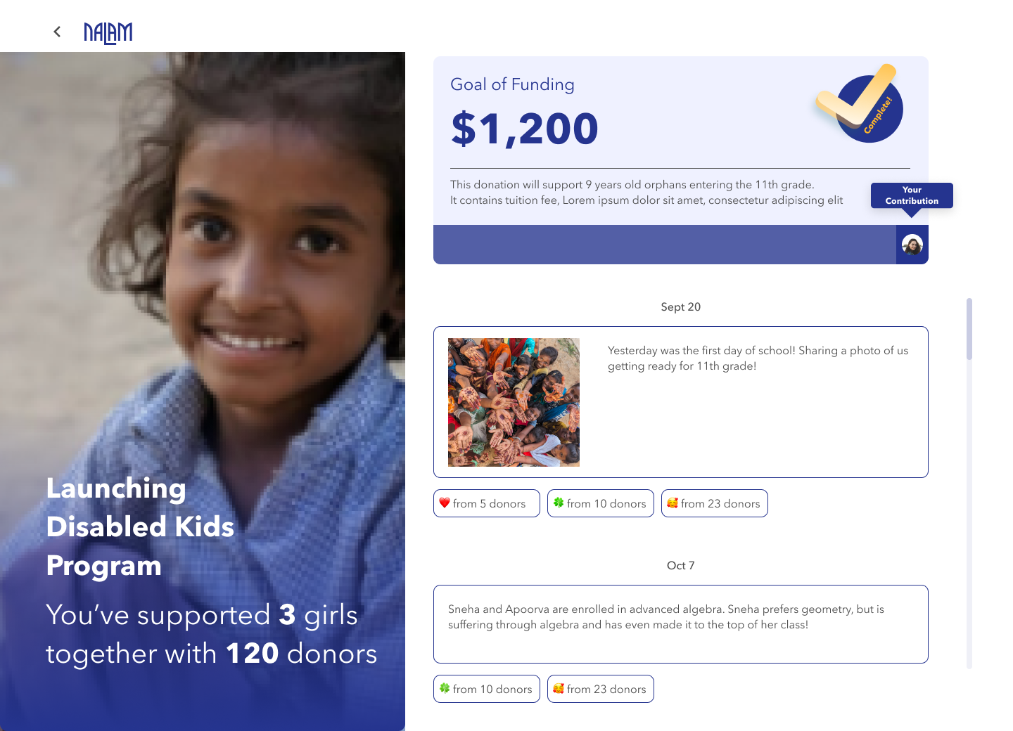 Jellyfish: Your Personalized Donation Experience with NALAM | Devpost