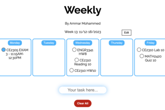 Weekly - A Task Calendar | Devpost