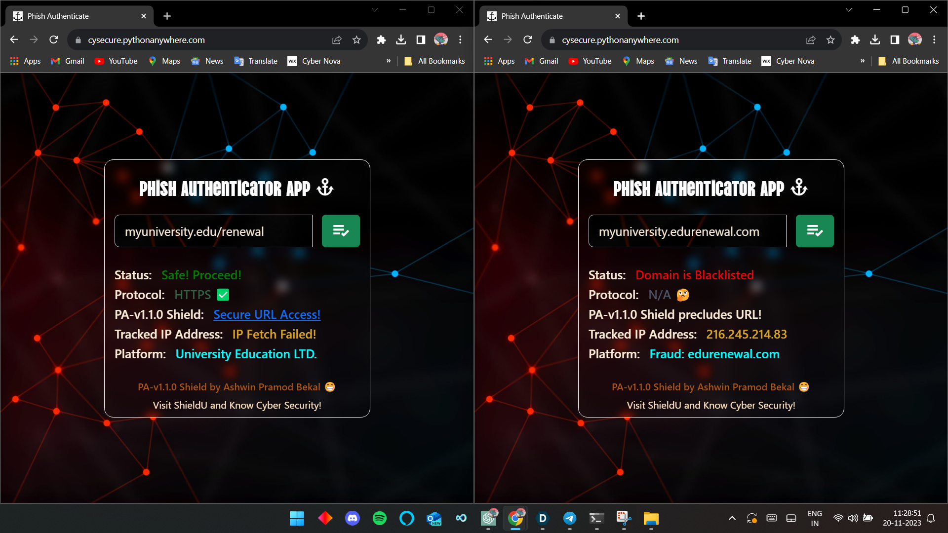 Pa V1 1 0 Cyber Education And Phish Authenticator Devpost