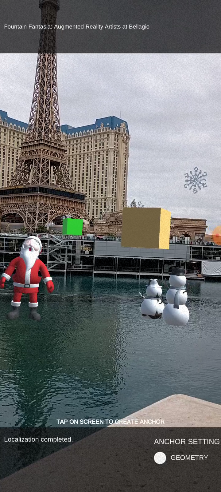 Fountain Fantasia: Augmented Reality Artists at Bellagio | Devpost